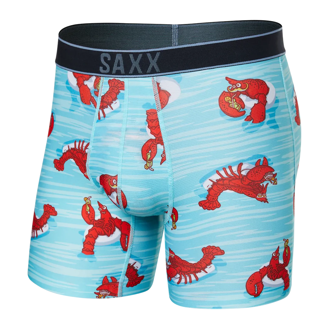 SAXX - DROPTEMP™ COOLING HYDRO Boxer Brief / Lobster Lounger- Aqua ...